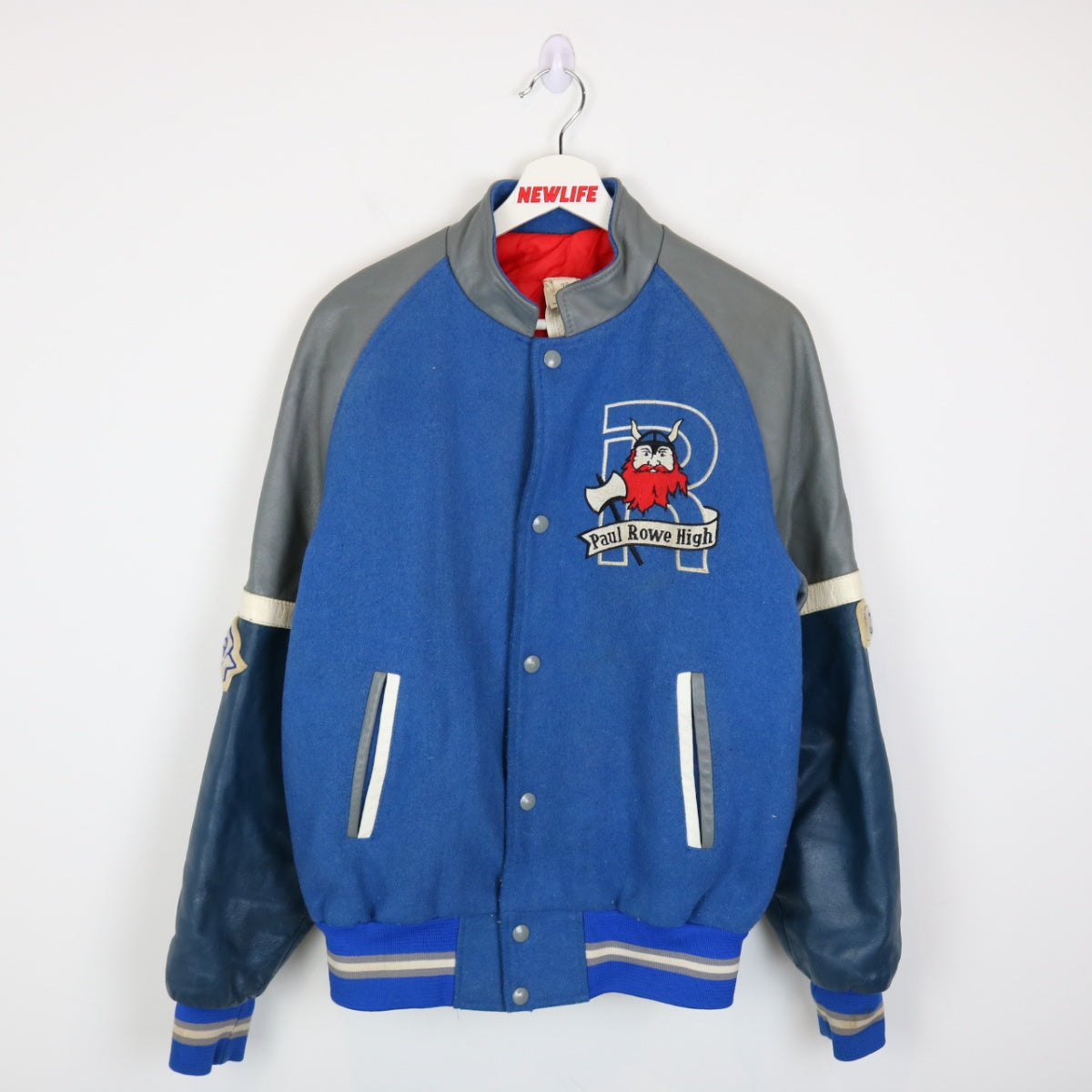 Vintage 1987 Paul Rowe Highschool Varsity Jacket - M – NEWLIFE Clothing